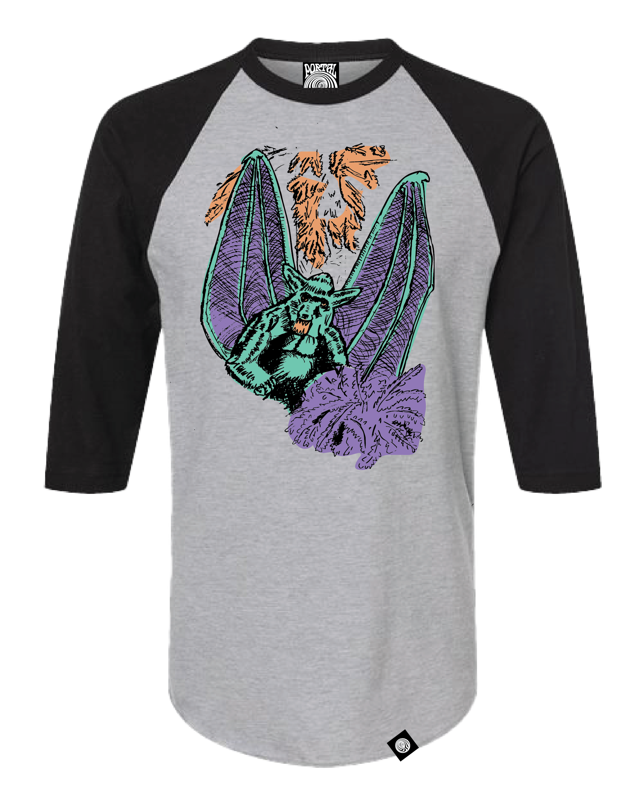 Batsquatch Raglan – Portal Dimension